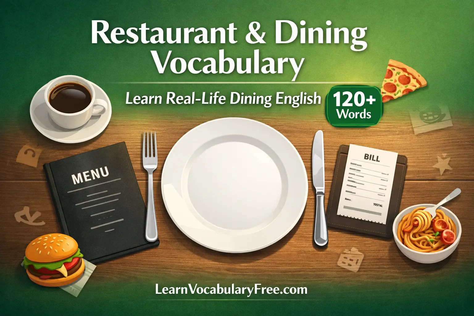 Restaurant and Dining Vocabulary: 120+ Essential Dining Words You Must Know