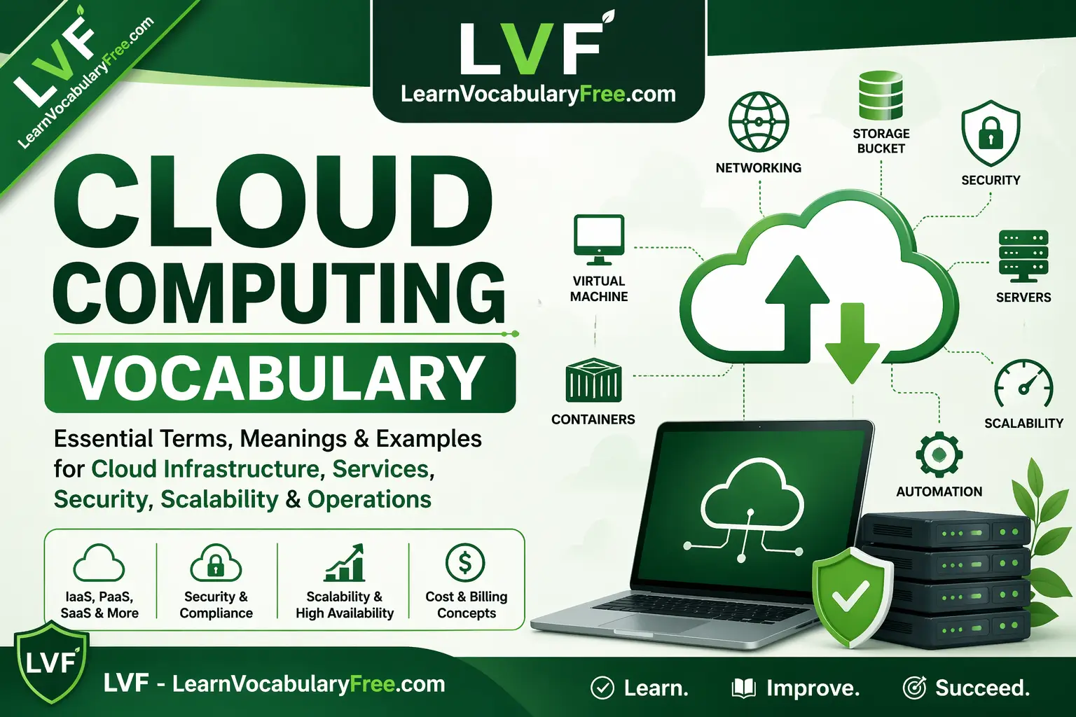 Cloud Computing Vocabulary List: IaaS, SaaS, Kubernetes, Scaling ...