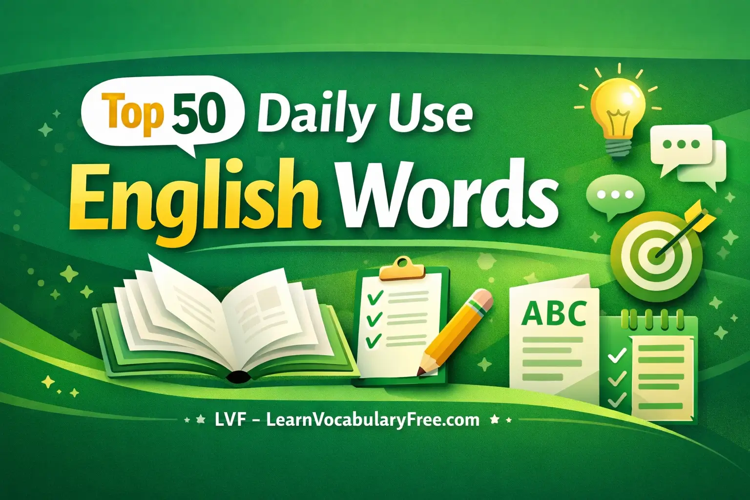 Top 50 Daily Use English Words (With Meanings, Examples & Free PDF ...