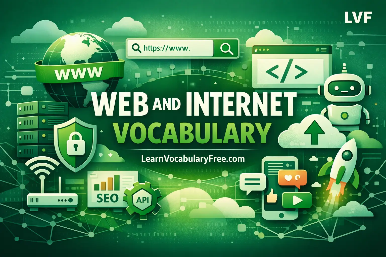 Web and Internet Vocabulary List: Domains, Browsers, SEO, Security & More